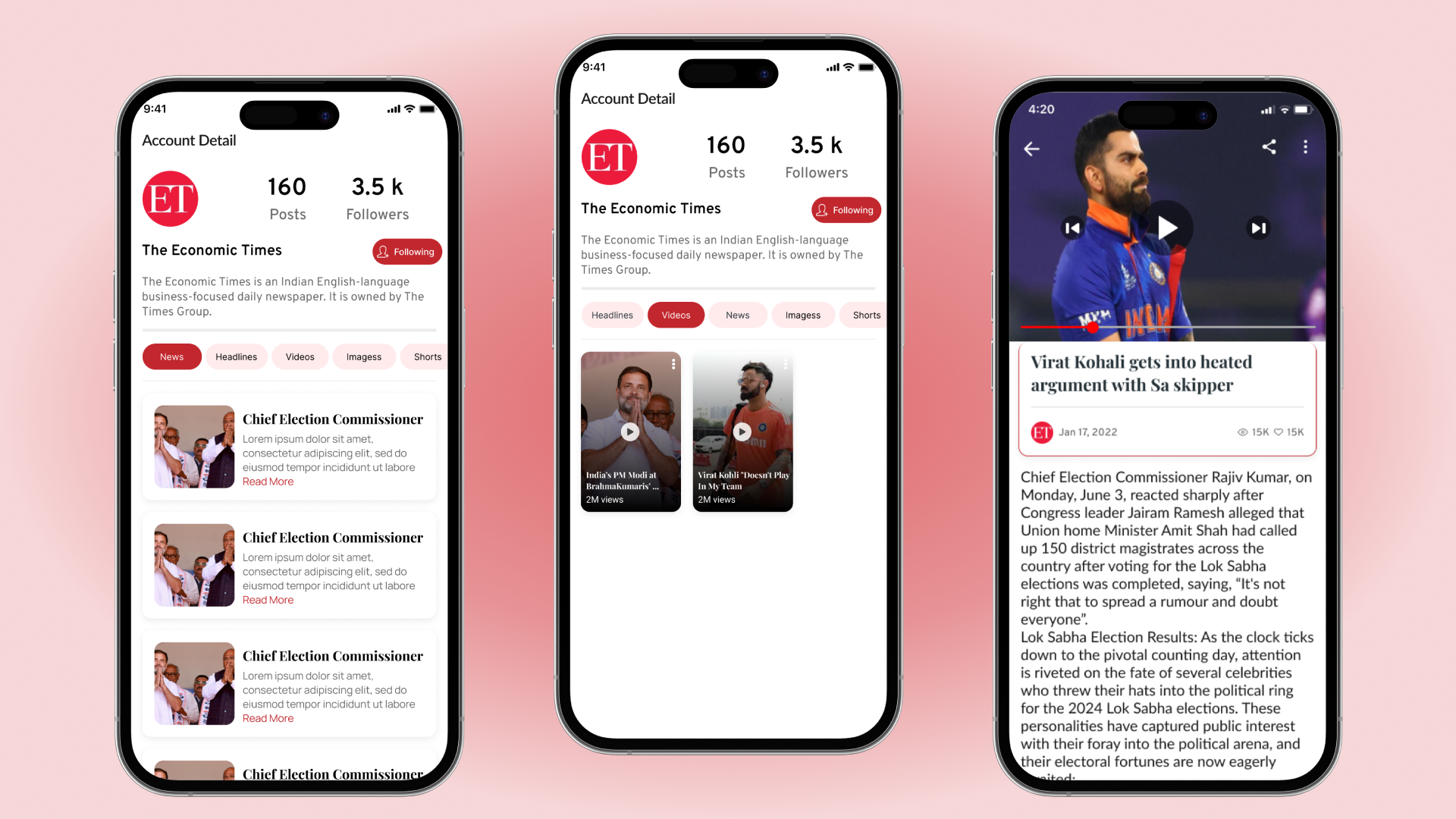 DTNews - Flutter News App (Android, iOS & Web) with Admin & Reporter Panel, Polling & Live ...